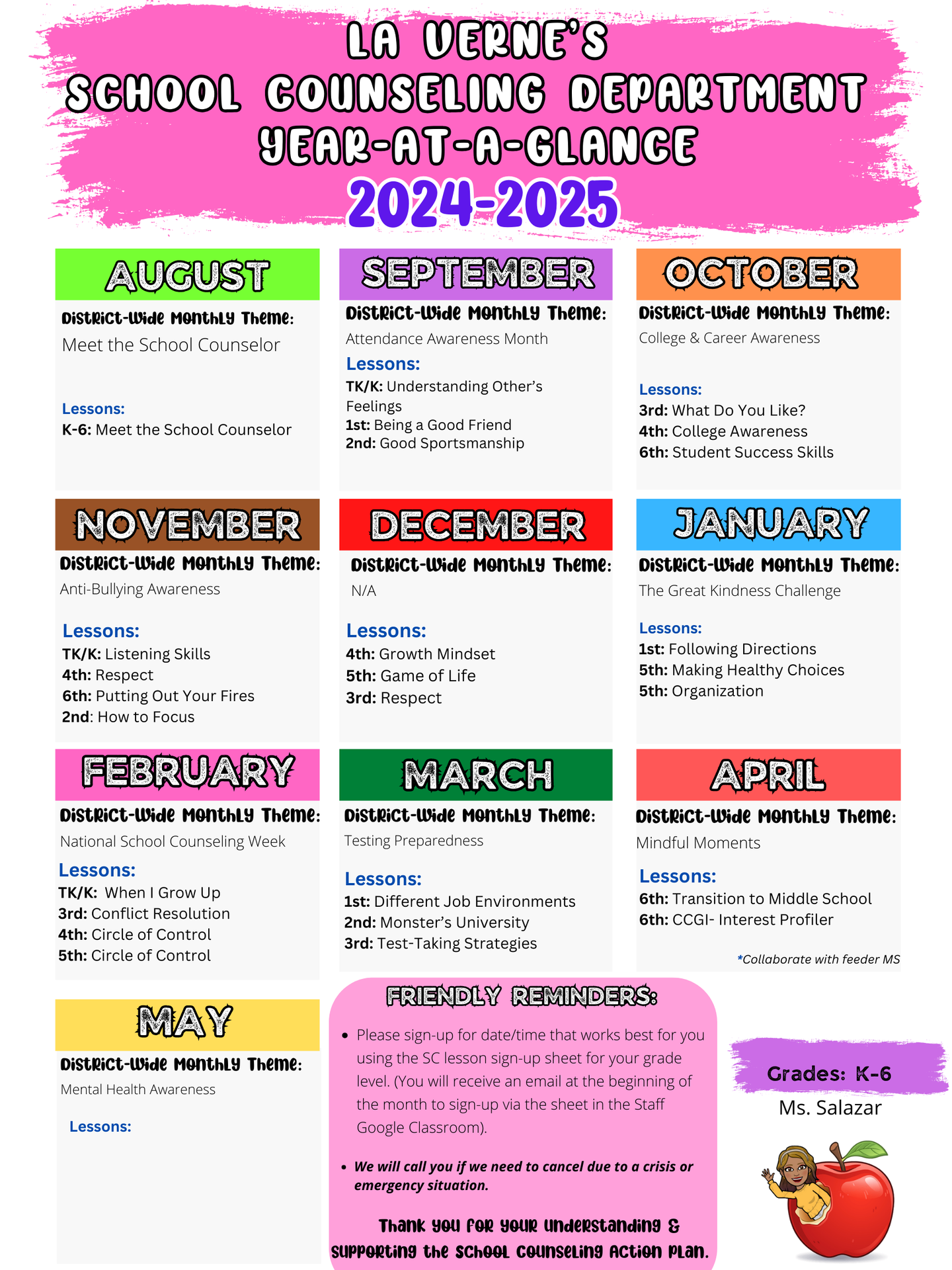 School Counseling Program 2024-2025 – School Counselor – La Verne ...