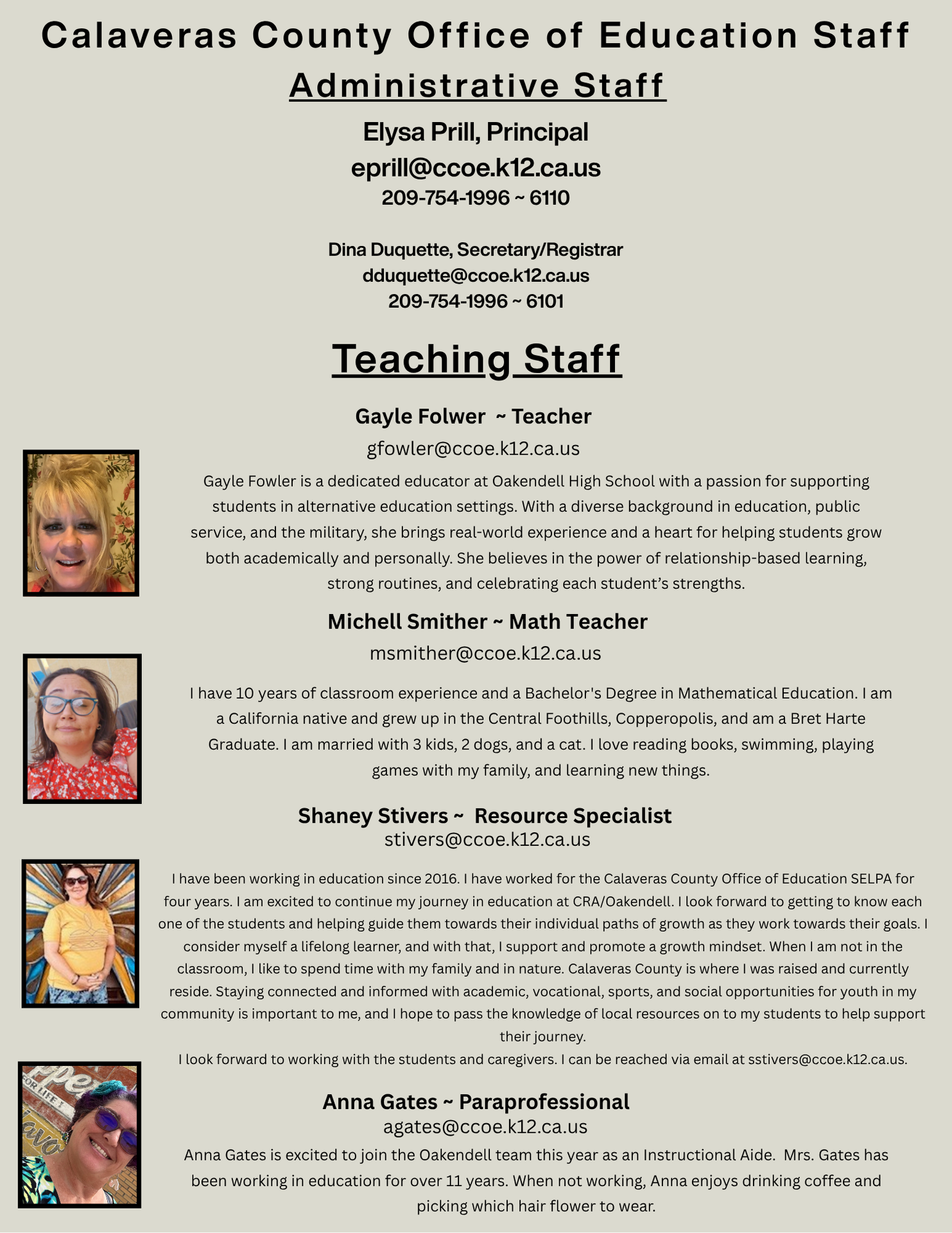 Oakendell Community School – Calaveras River Academy / Oakendell – Calaveras County Office Of ...