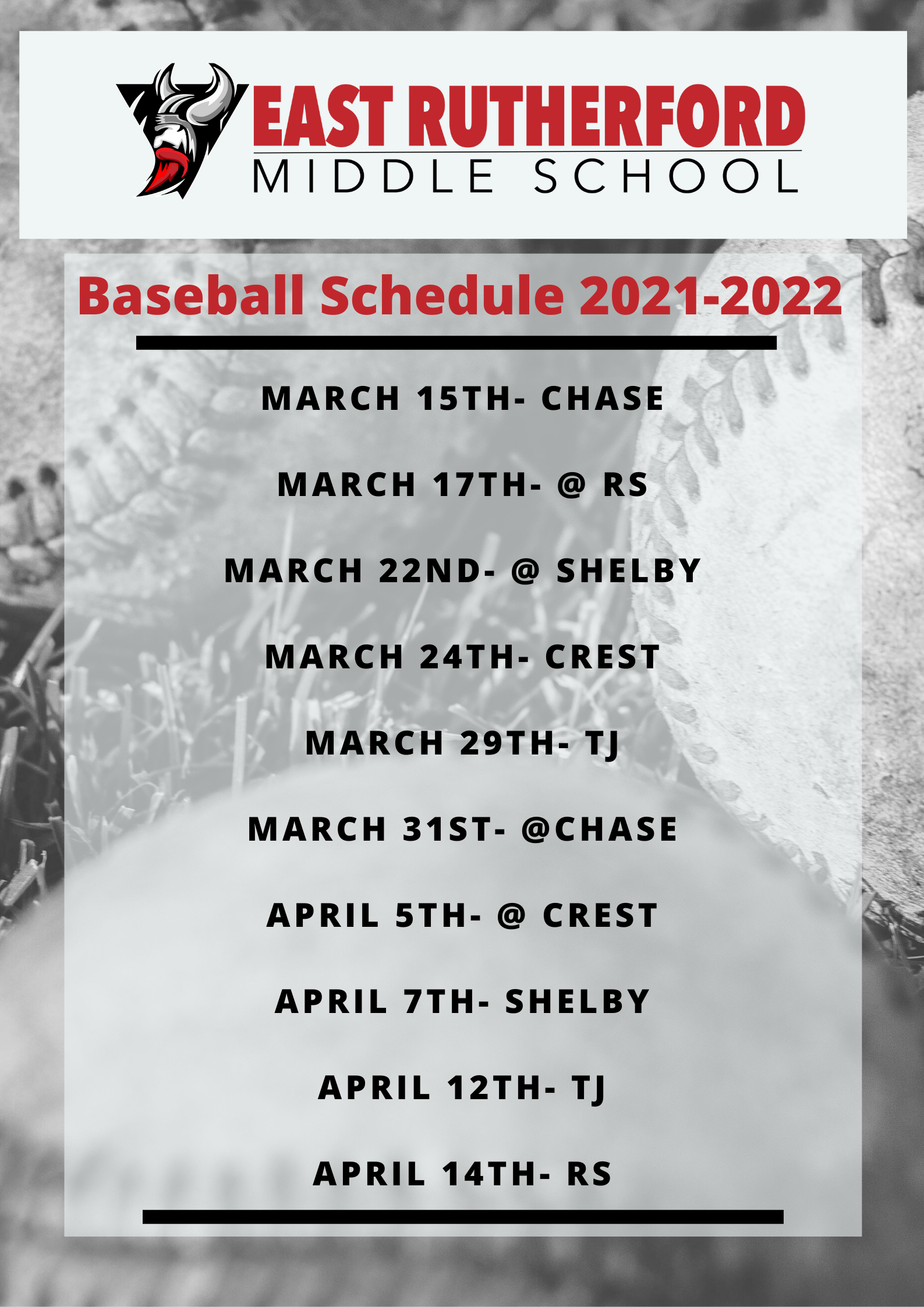 Baseball – Sports – East Rutherford Middle School