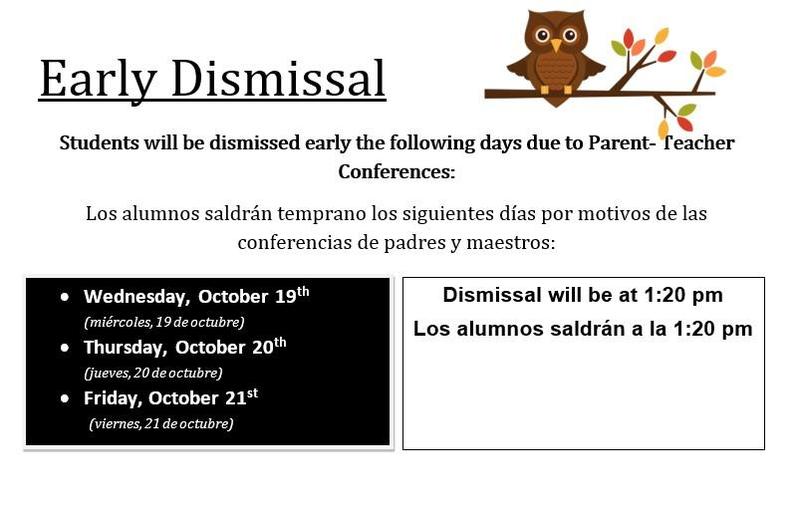 Early Dismissal due to Parent-Teacher Conferences | Desert View ...