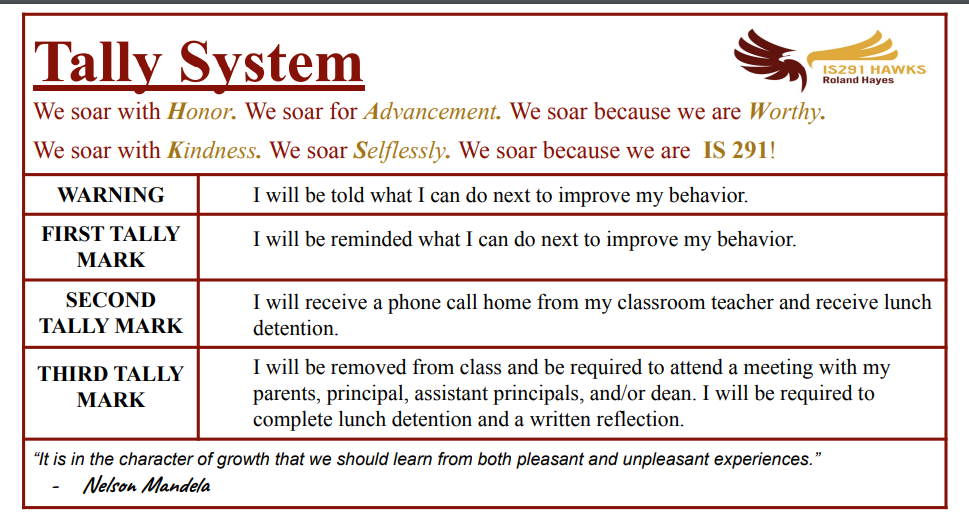 Student Handbook – Students – IS 291 - Roland Hayes (32K291)