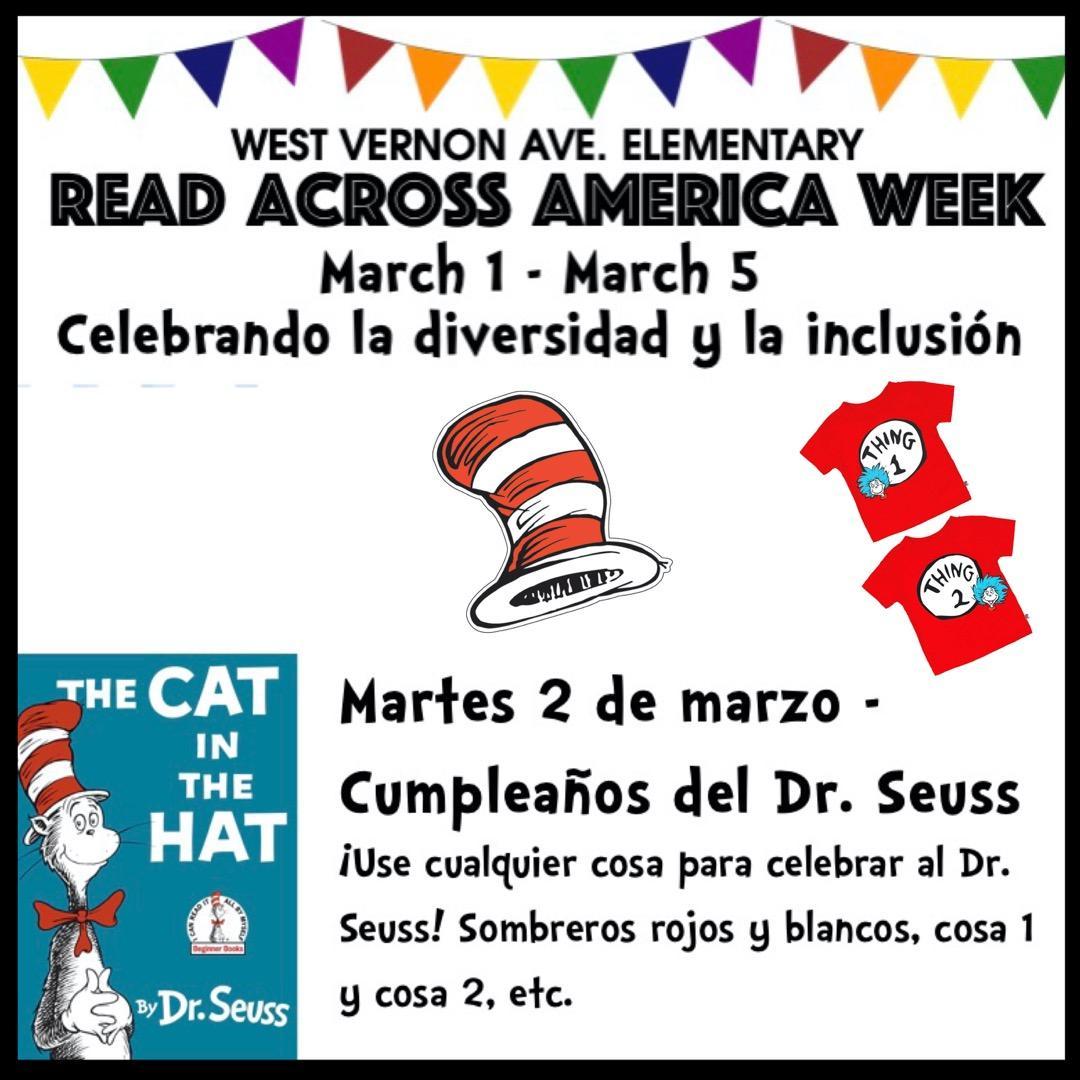 Read Across America 20-21 – Our School – West Vernon Avenue Elementary