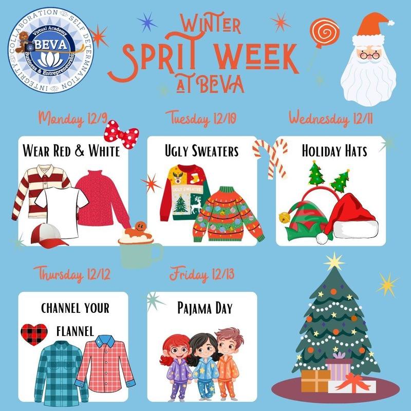 Winter Spirit Week | STEAM Business and Entrepreneurship Virtual Academy