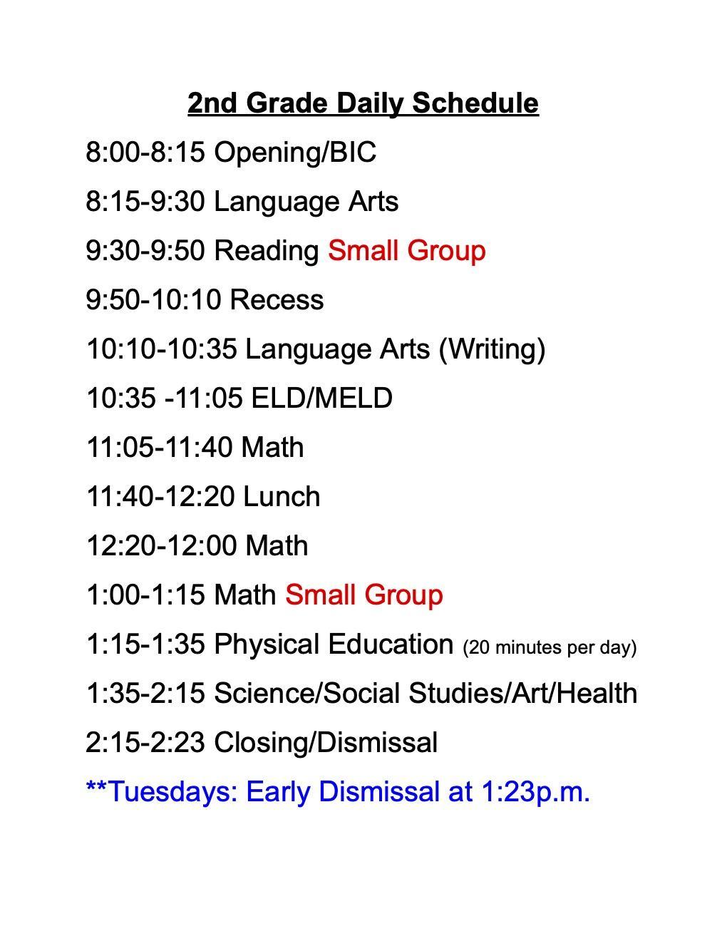 Second Grade – Teachers – 66th Street Elementary