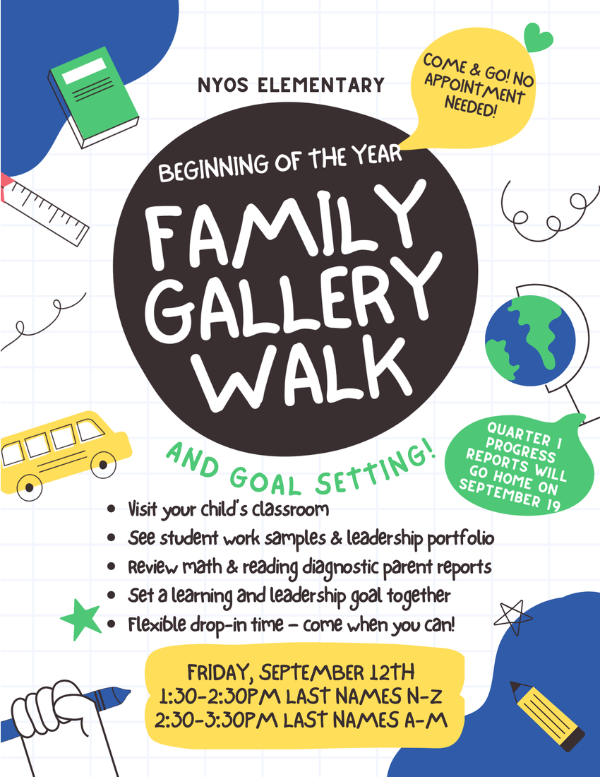 Elementary Gallery Walk is this Friday! | NYOS Charter School