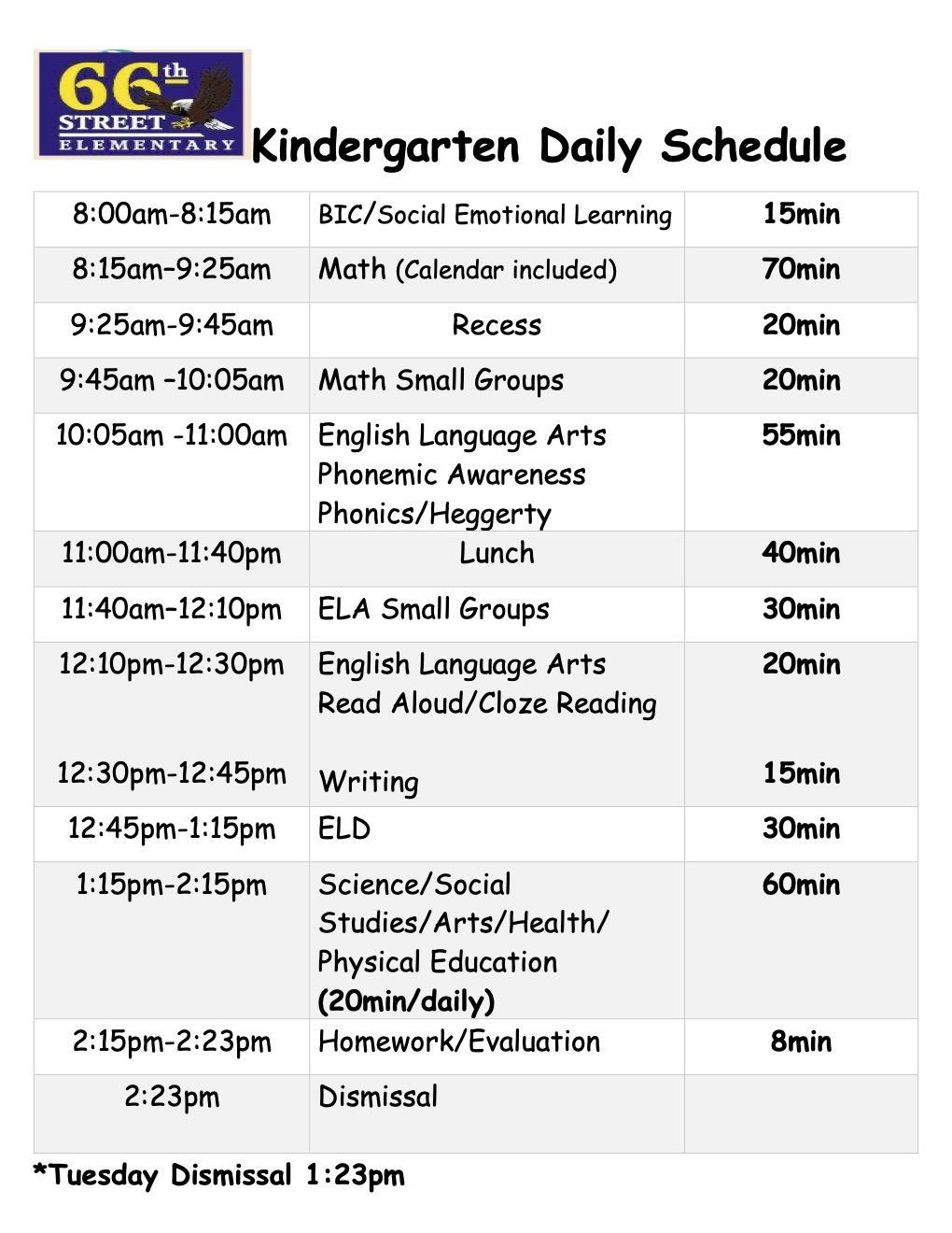 Kindergarten Staff! – Teachers – 66th Street Elementary