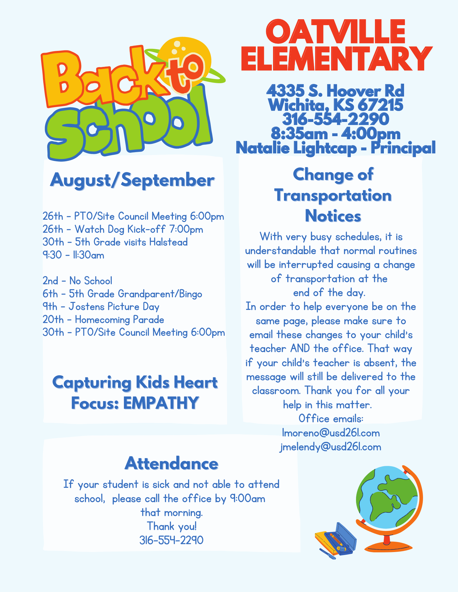 Newsletter – About – Oatville Elementary