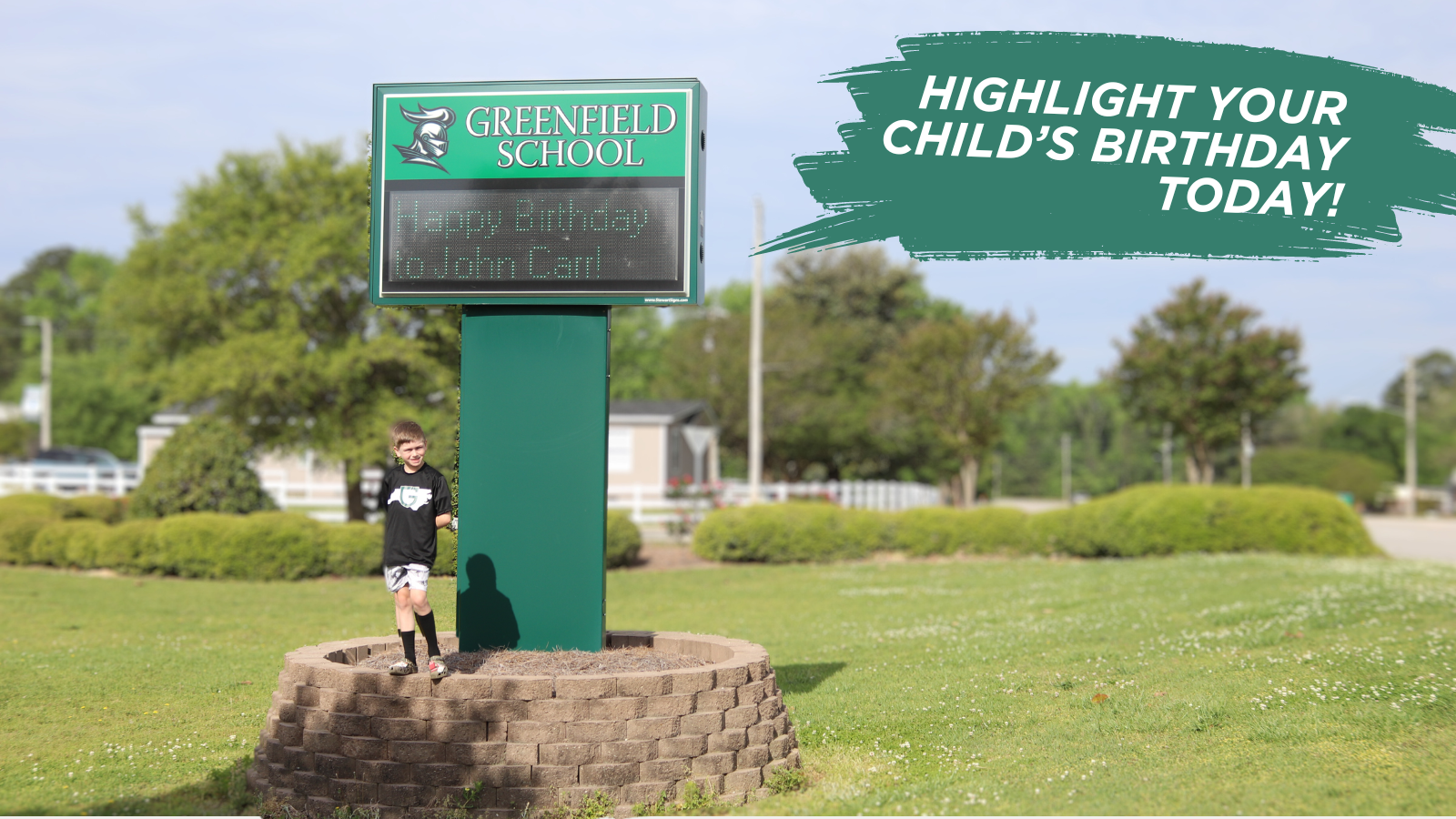 Birthday Sign – Parents – Greenfield School