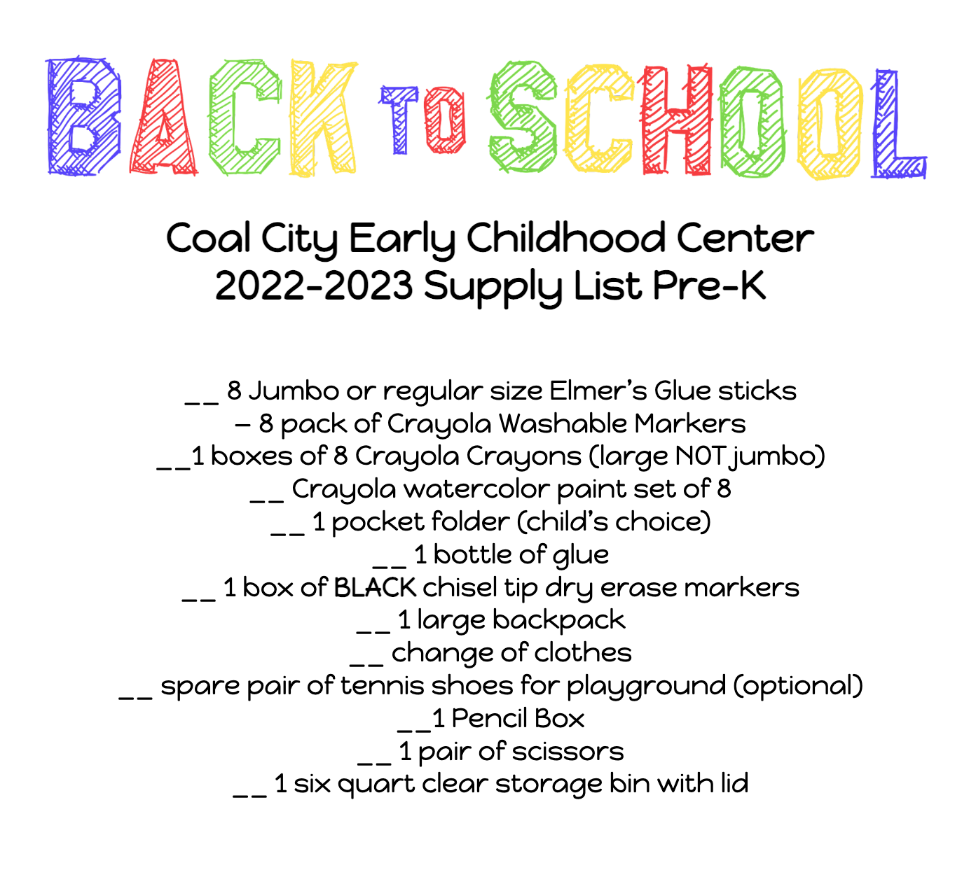 Miss G.'s Pre-K – Miss Danielle Gubelman – Coal City Early Childhood Center