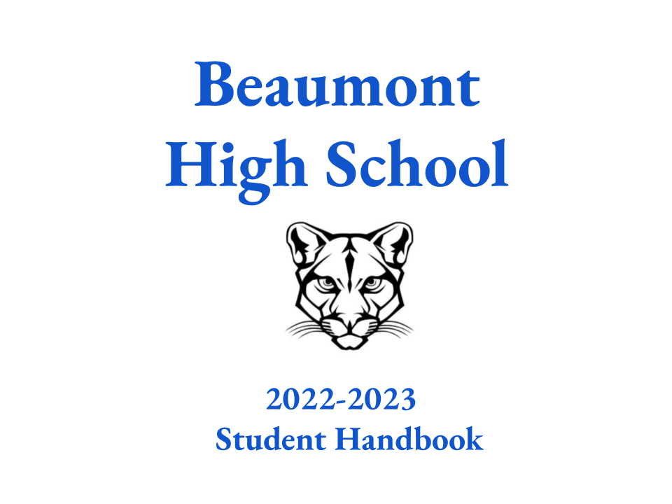BHS Student Handbook 2022-2023 | Beaumont High School