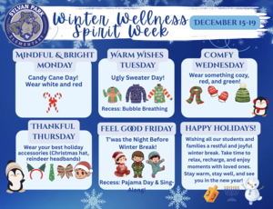 Winter Welllness Spirit Week | Sylvan Park Elementary