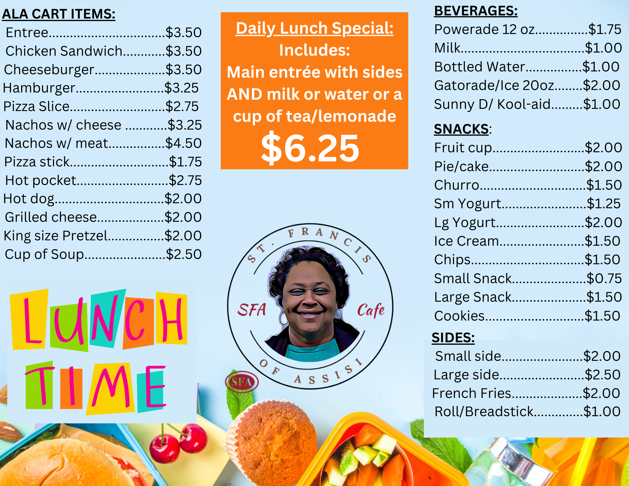 SFA Cafe – SCHOOL BUSINESS – St. Francis of Assisi Catholic School