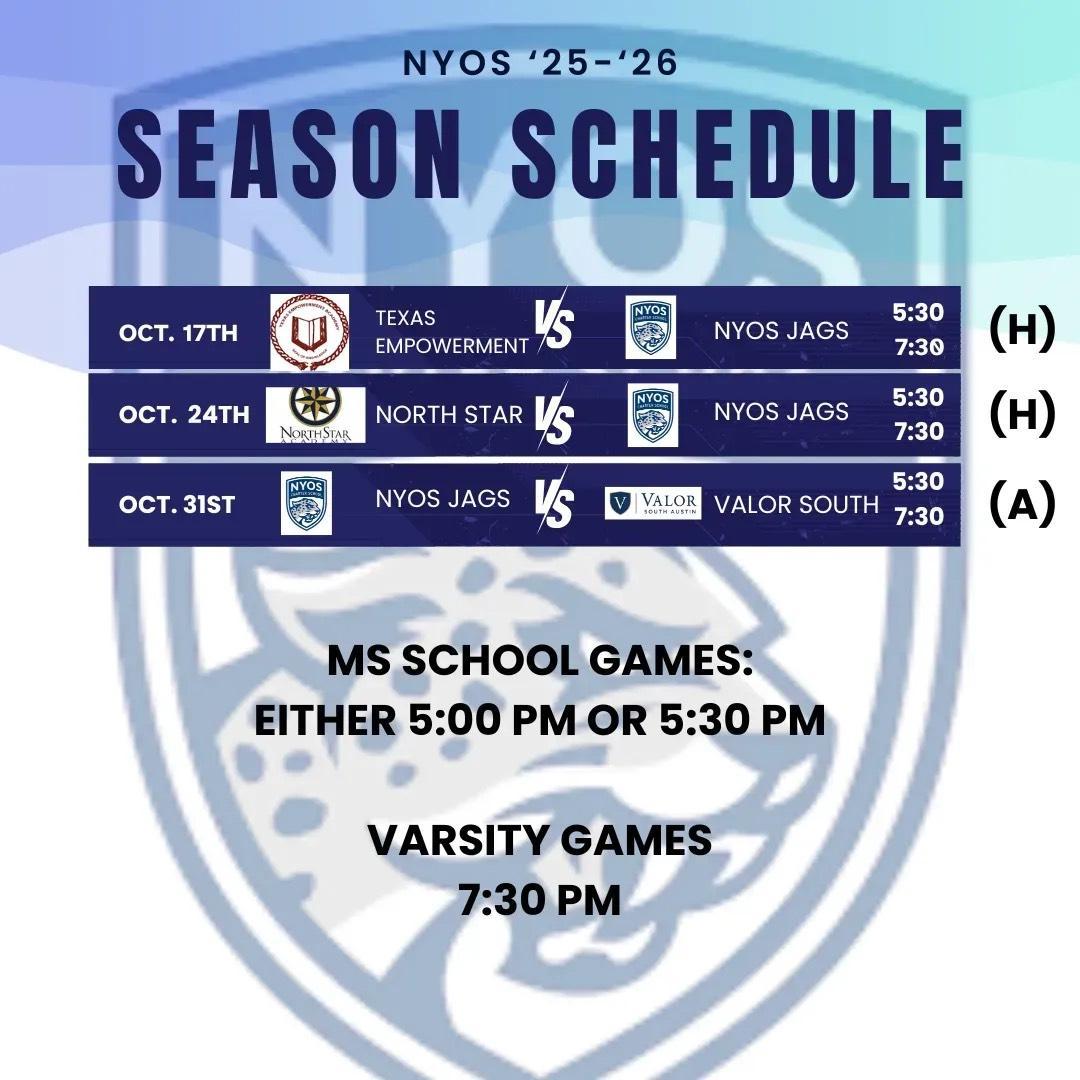 Football Schedules! | NYOS Charter School