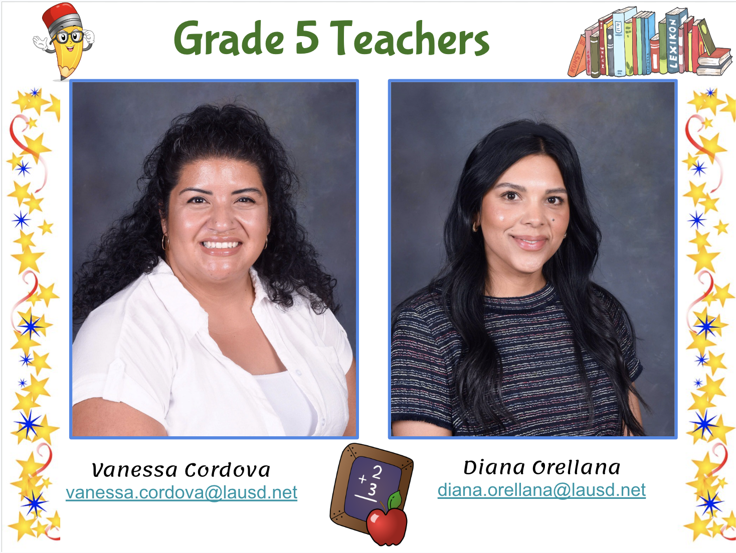 5th Grade – Teachers – Saticoy Elementary