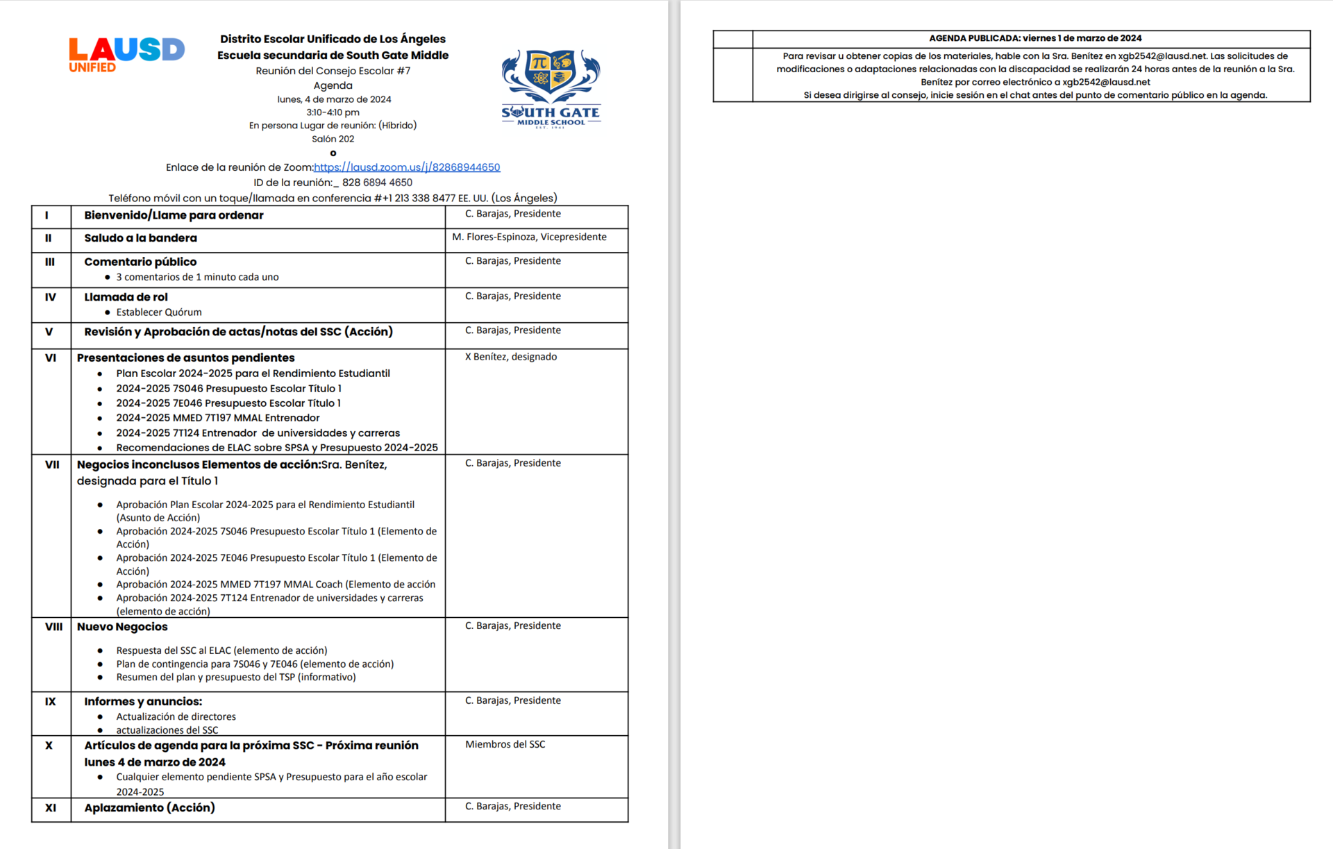 Title I - SPSA & School Site Council – Title I - SPSA & School Site ...