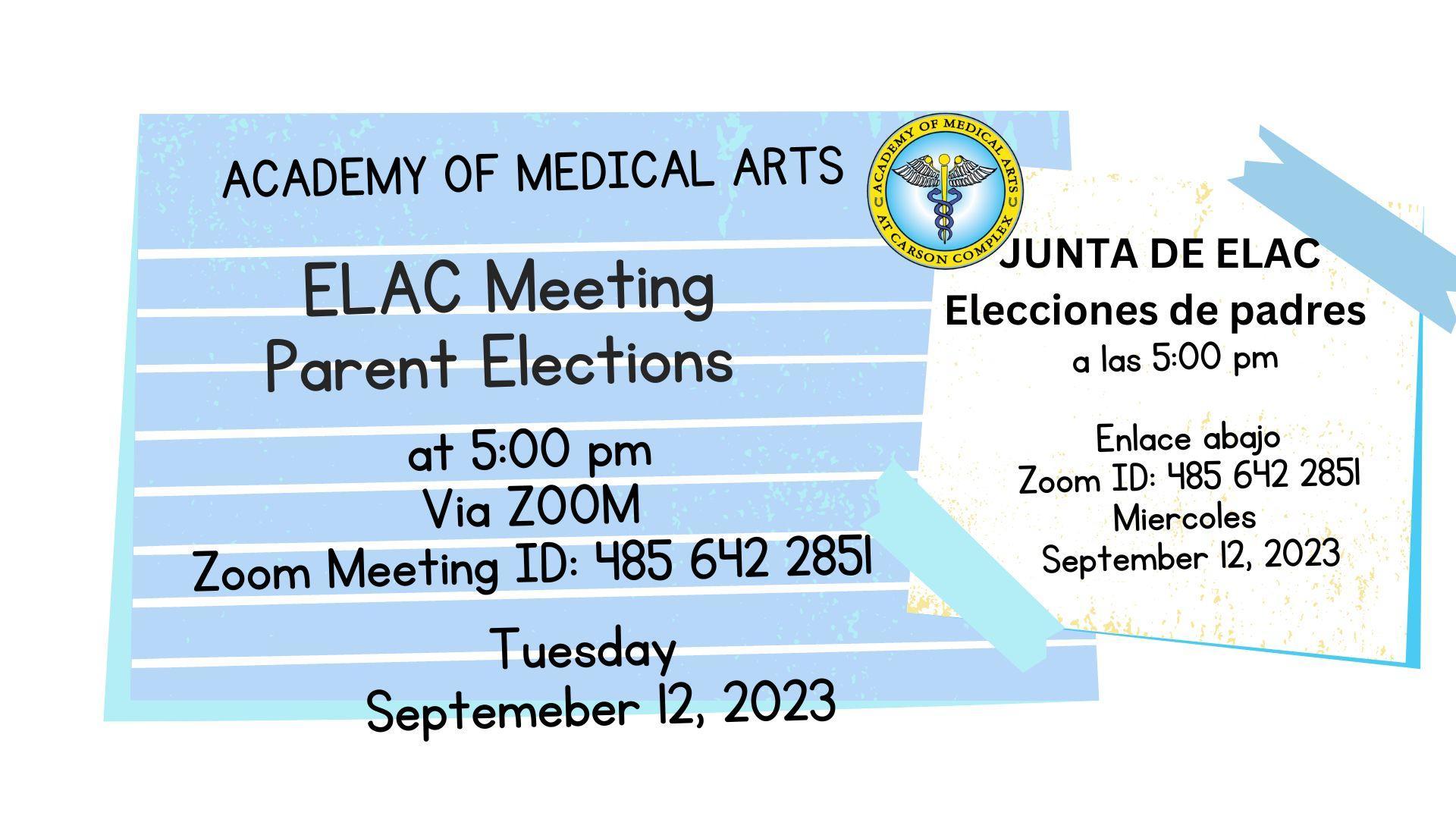 ELAC – Parents – The Academy of Medical Arts at Carson High School