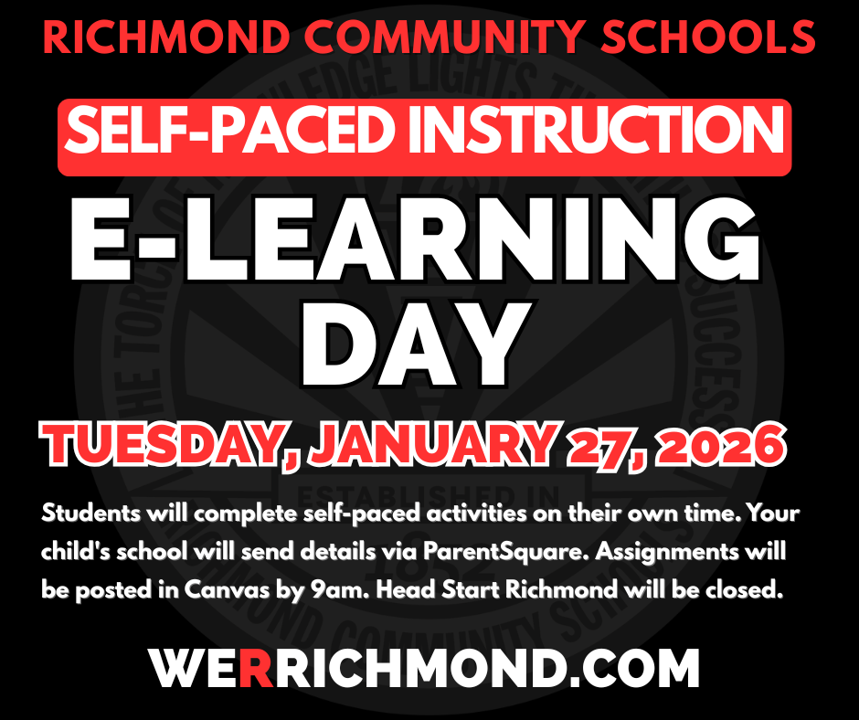 eLearning Day - Tuesday, January 27, 2026 | Richmond Community Schools