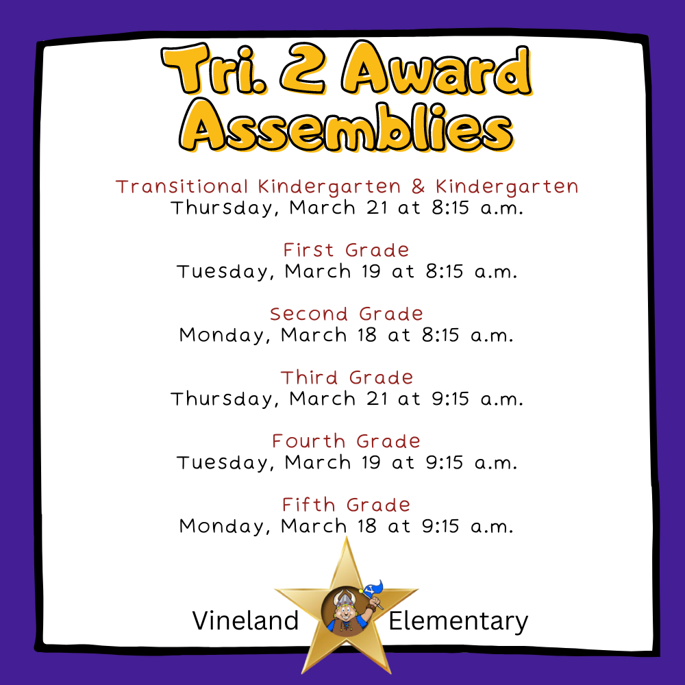 Trimester 2 Award Assembly Schedule – Trimester Award Assemblies ...