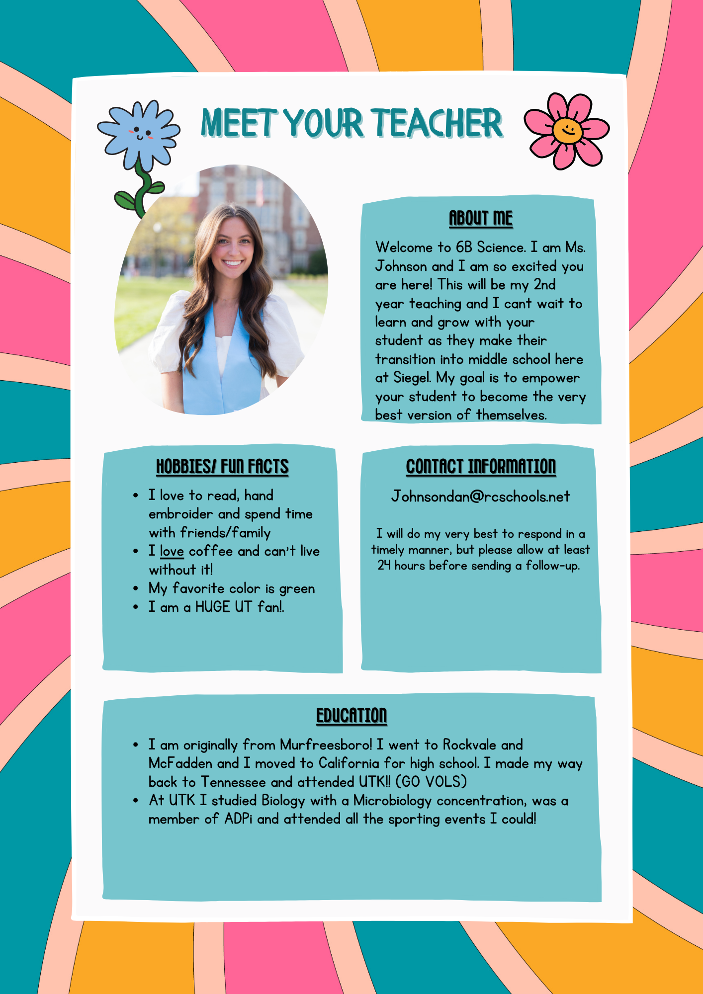 Meet Ms. Johnson – Danielle Johnson – Siegel Middle School