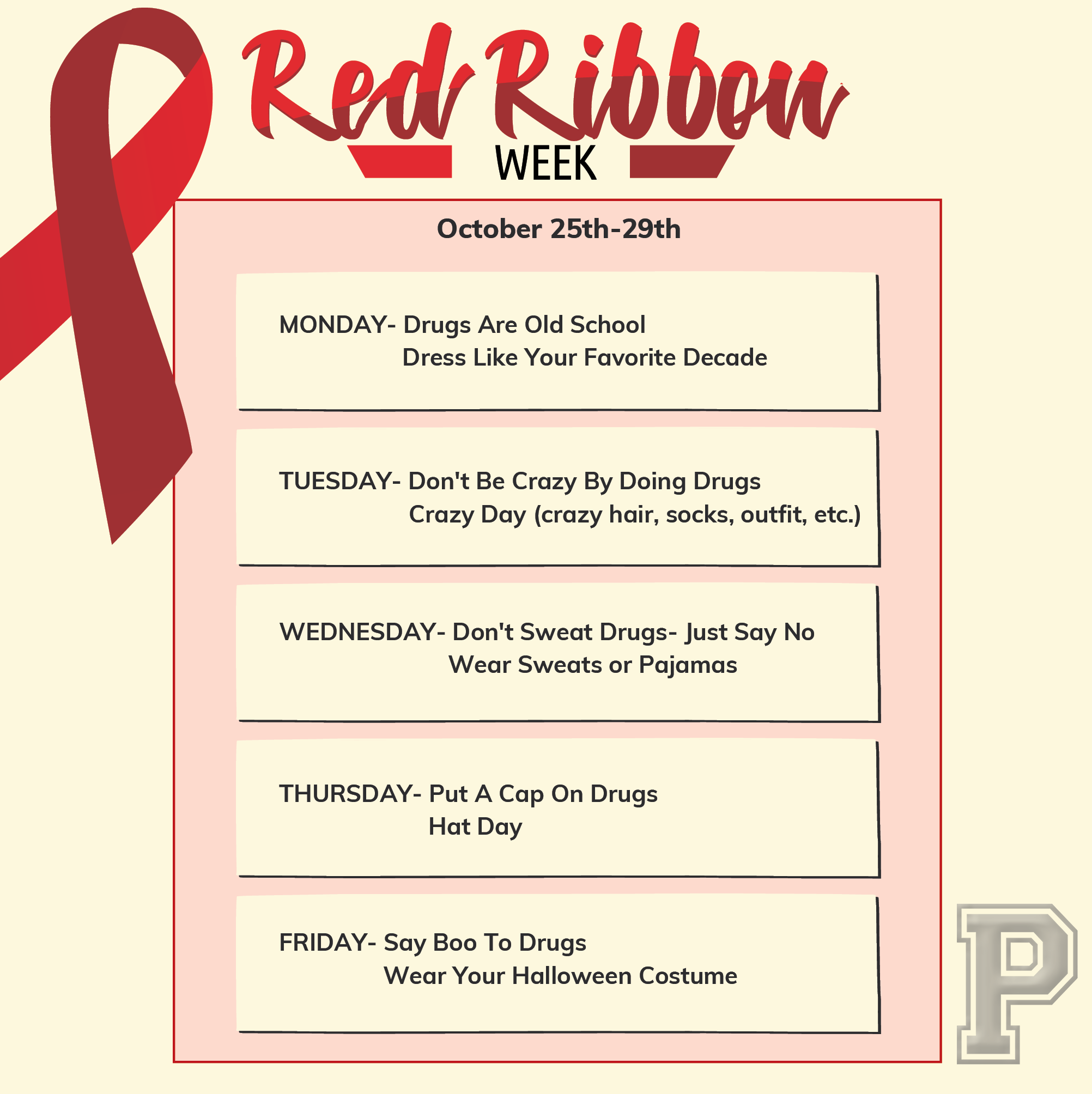 Elementary Schools Red Ribbon Week | Perry Public Schools