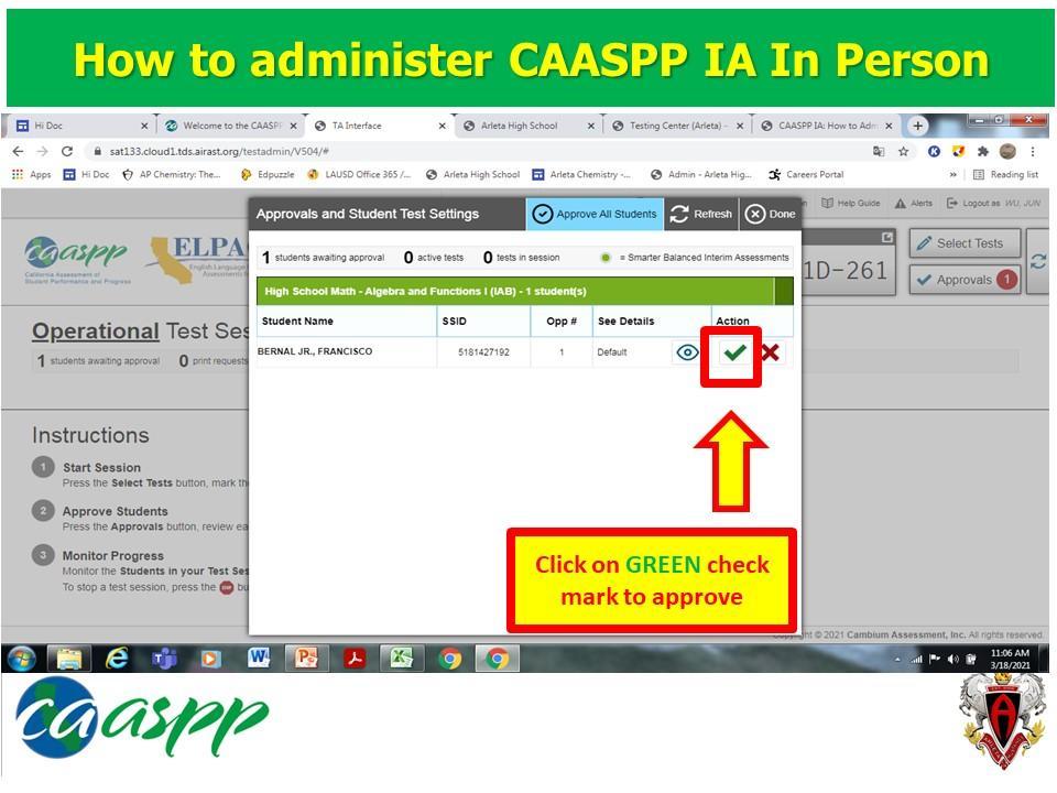 CAASPP IA: How to Administer / Take CAASPP IA – Testing Center (Hub ...