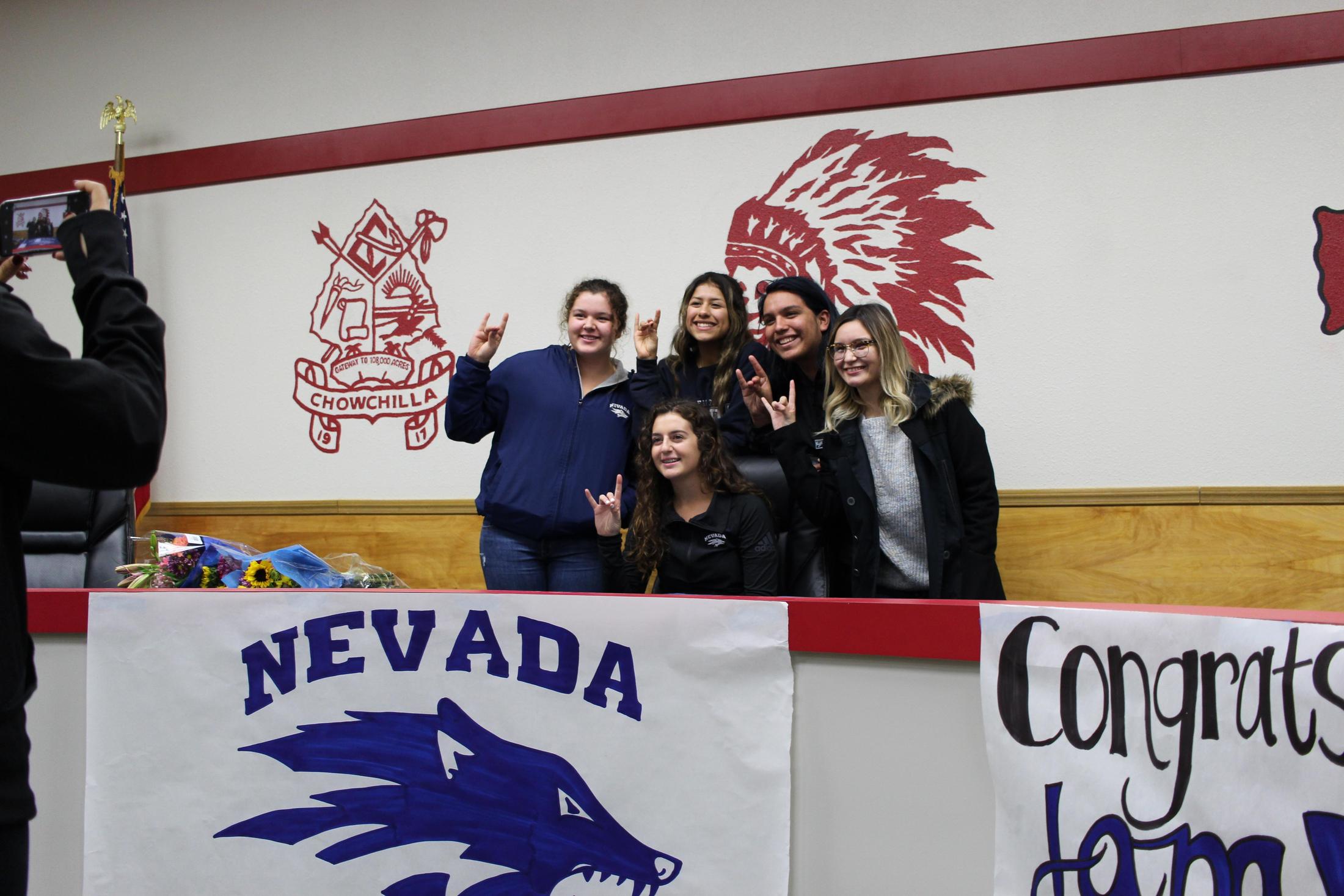 Jana Pope Signing with University Nevada Reno, Nov. 28, 2018 – CUHS ...