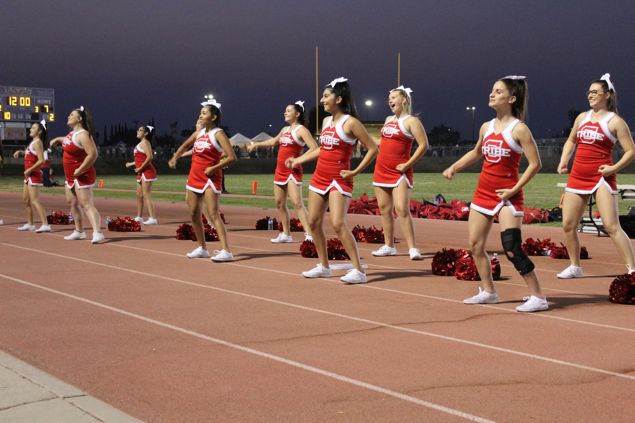 Varsity Cheerleaders at Lemoore, August 24, 2018 – CUHS Videos & Photos ...