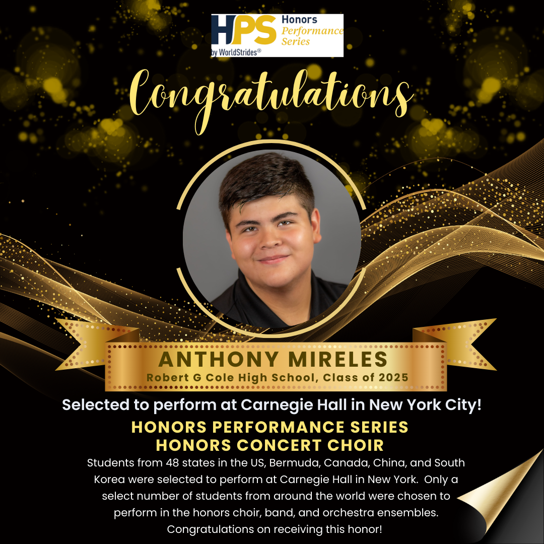 Cole Student Performer Selected to Sing at Carnegie Hall | Fort Sam ...