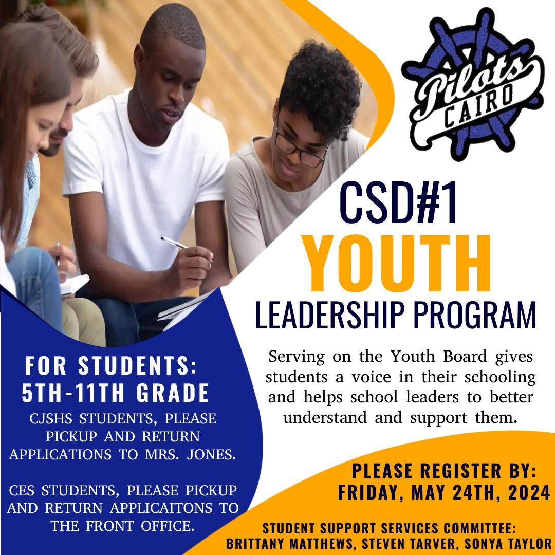 CSD#1 Youth Leadership Program – Programs – Cairo USD 1