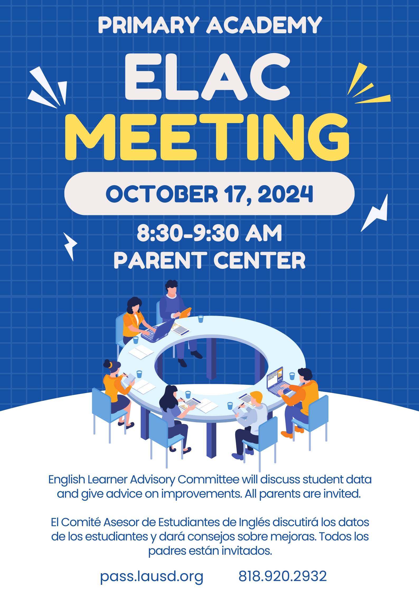 Click here for ELAC Agenda 10/17/24 | Primary Academy for Success School