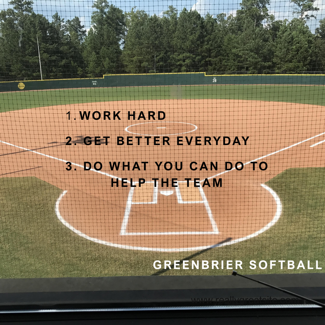 Team Goals & Philosophies – Softball – Greenbrier High School