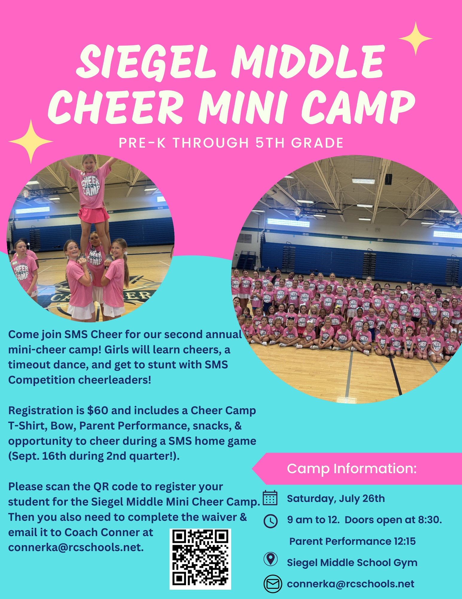 Football/ Competition Cheer – Cheerleading – Siegel Middle School