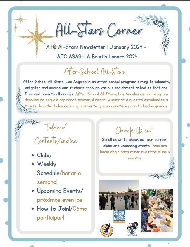 After School All Stars Program – Parents/Students – Applied Technology ...