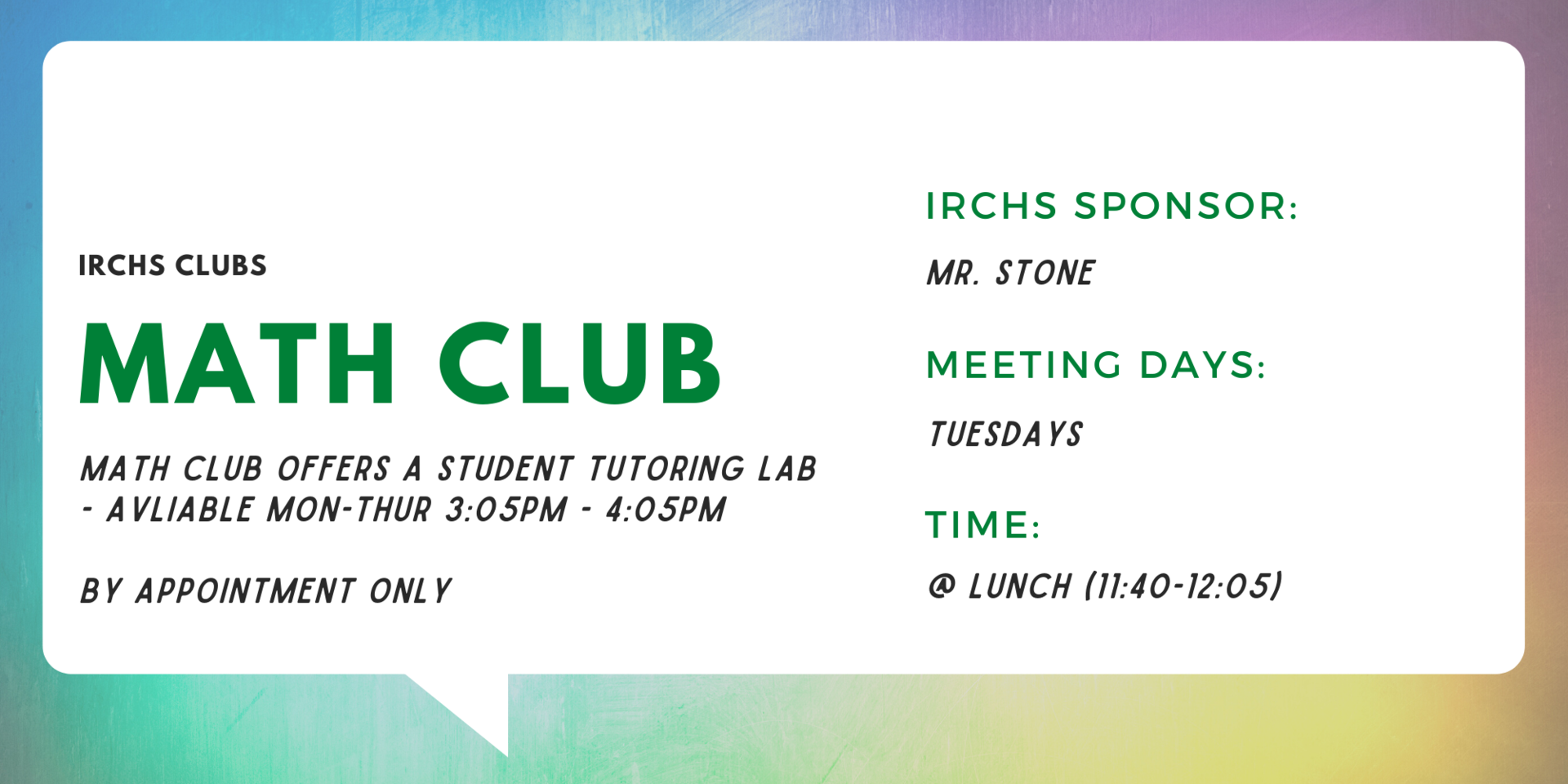 Math Club – IRCHS Clubs – Indian River Charter High School