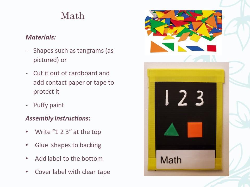 Object / Tactile Communication – Teachers – Sophia T Salvin Special ...