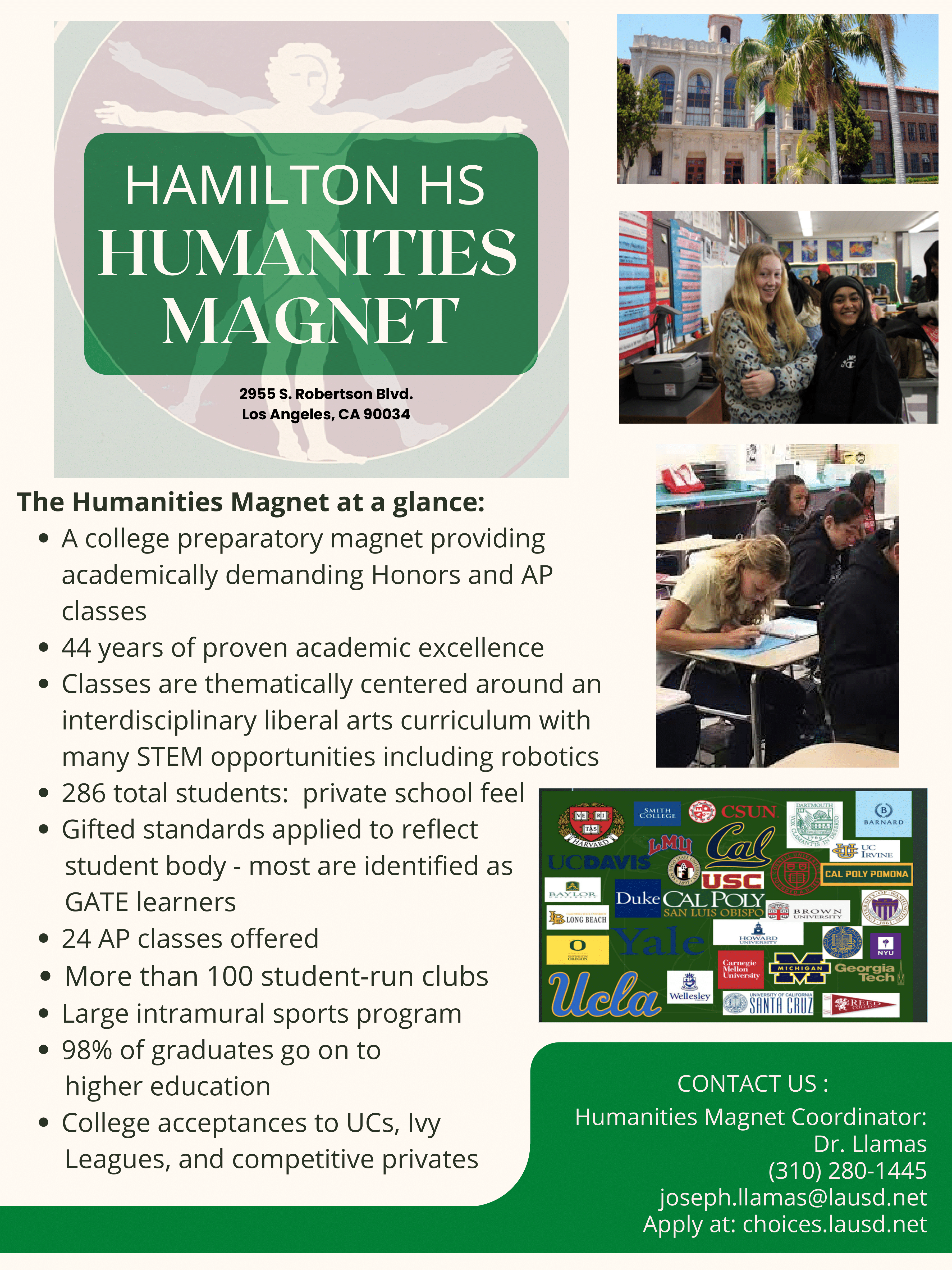 Humanities - Brochure (English) – SLC's & Magnets – Alexander Hamilton ...