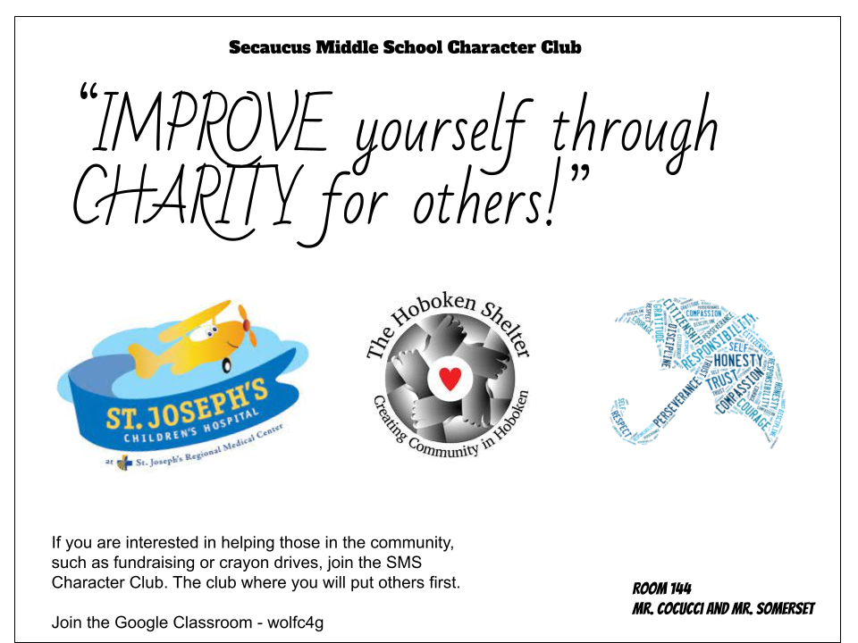 Join The Character Club | Secaucus Middle School