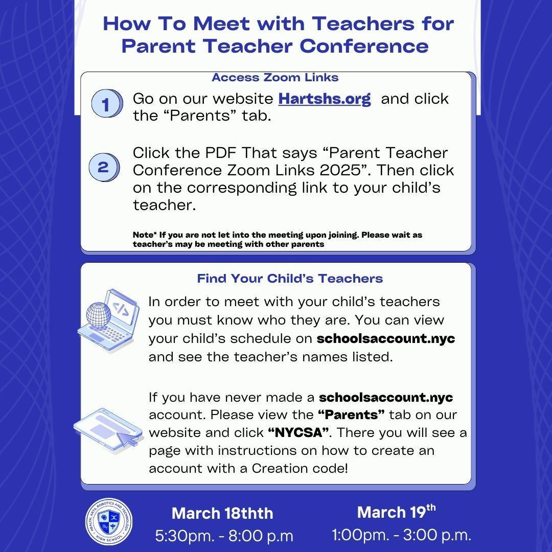 Parent Teacher Conference – Parents – Health, Arts, Robotics and ...