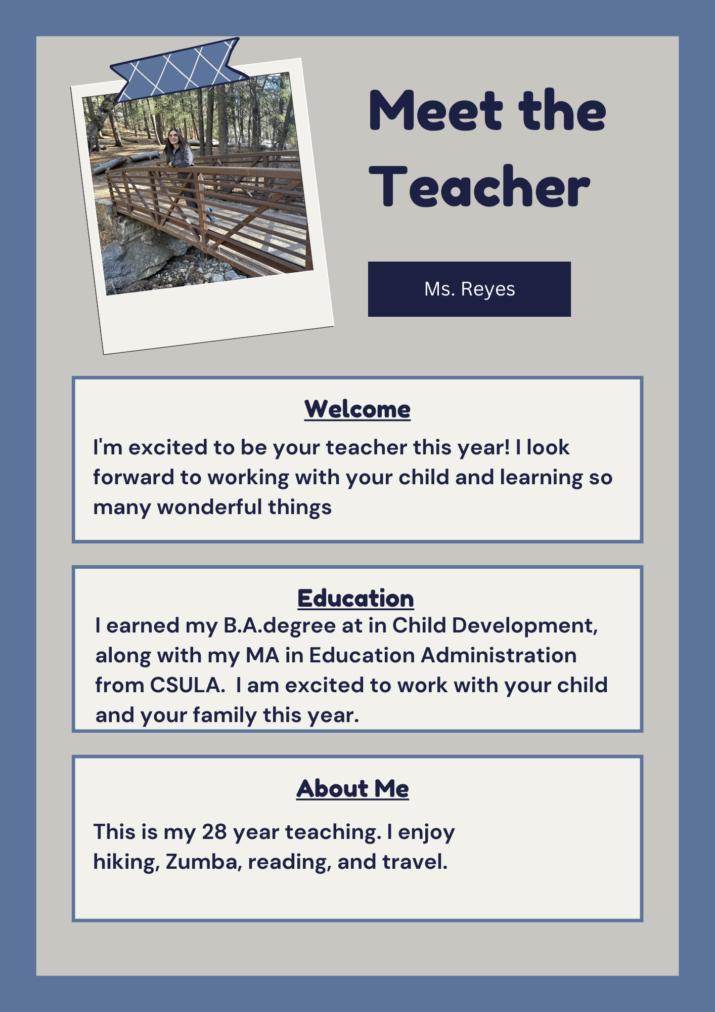 Ms. Reyes – JULISSA REYES – Corona Avenue Elementary