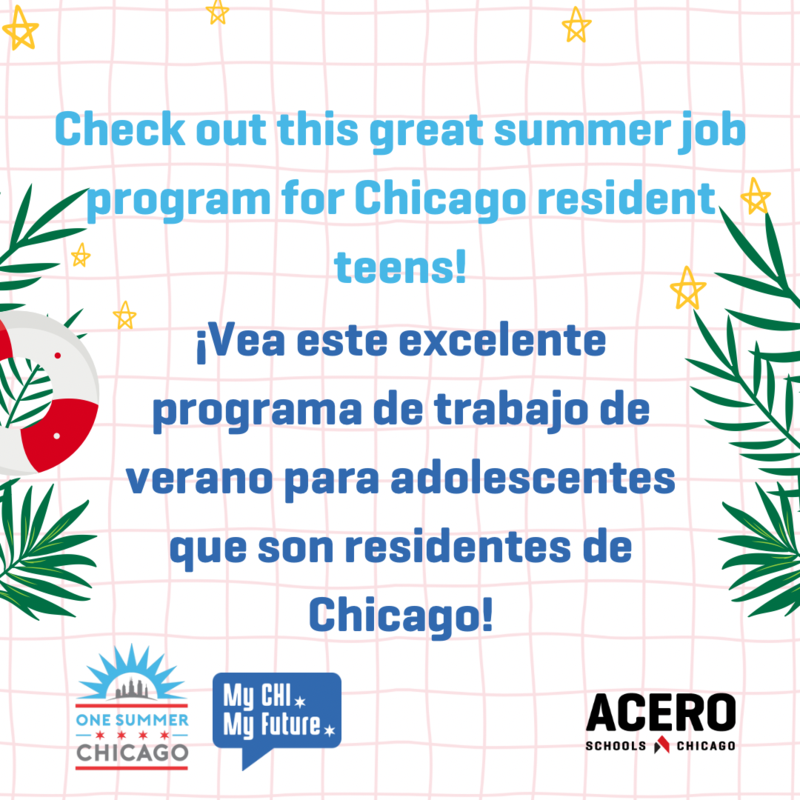 Summer Job Opportunities For High School Scholars Acero Sandra Cisneros Summer Job Opportunities For High School Scholars Acero Sandra Cisneros