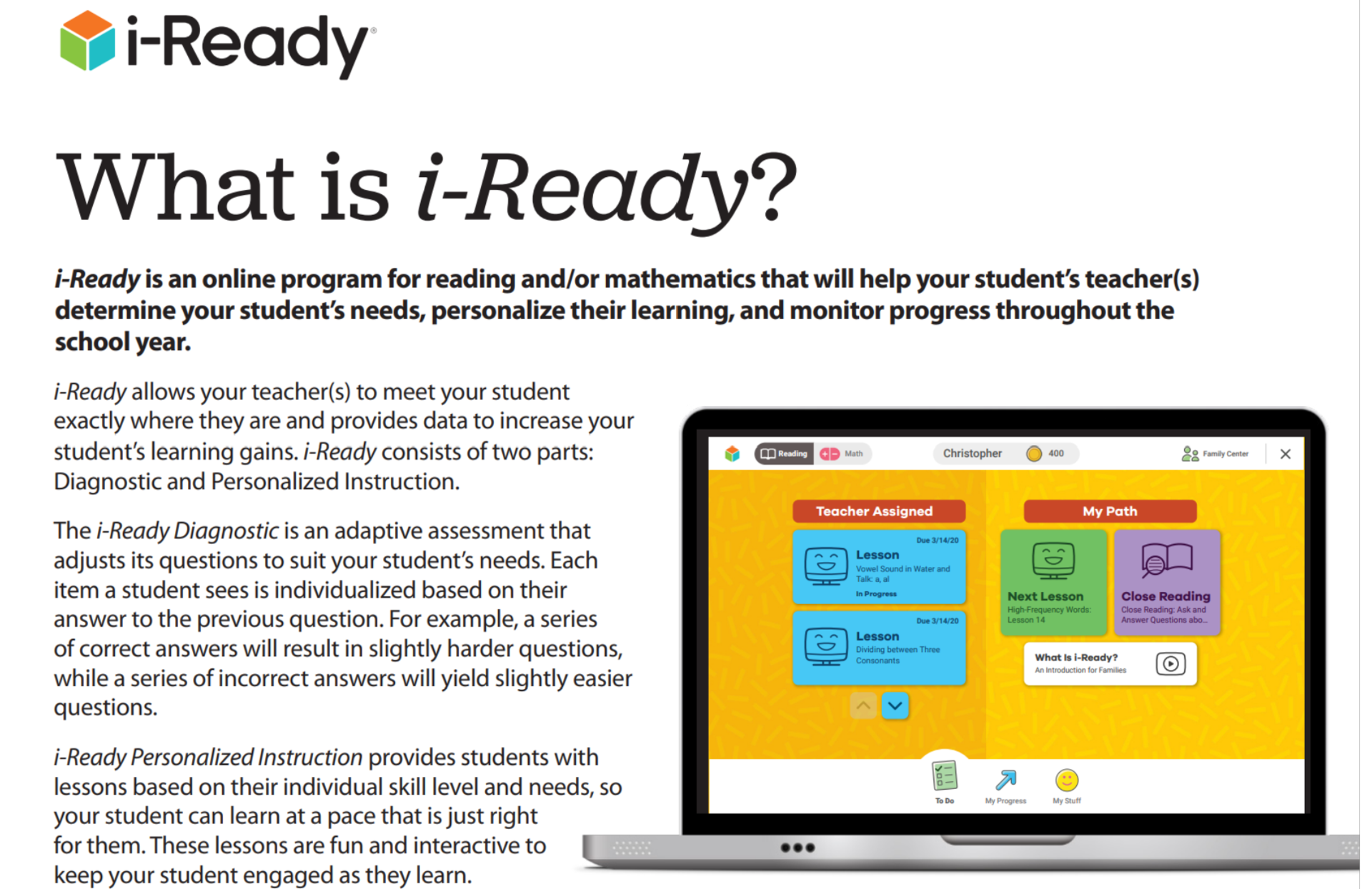 i-Ready – Karen Muir – St. Francis De Sales School