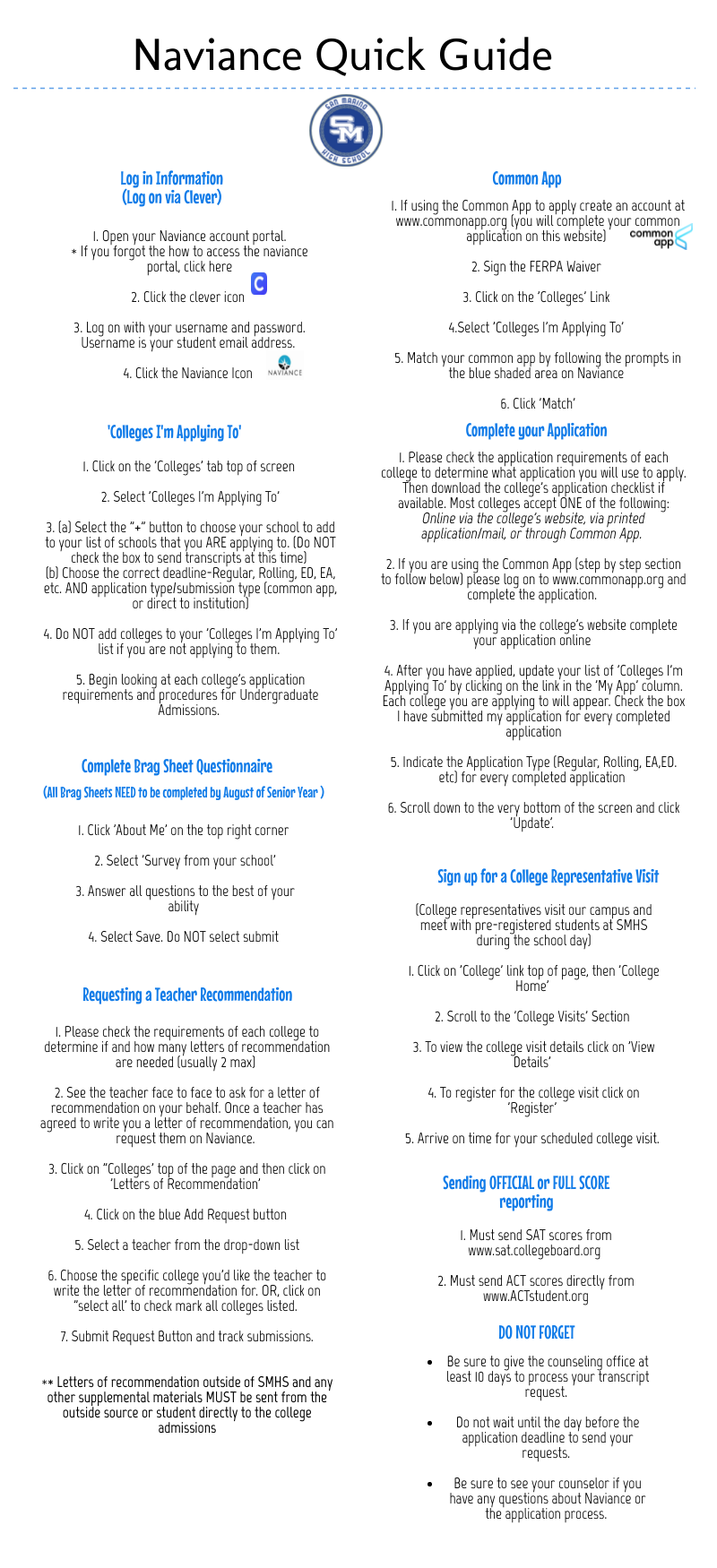 Naviance Information – College Support – San Marino High School