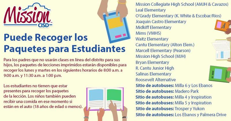Student Lesson Packet Info - Spanish | Pearson Elementary School