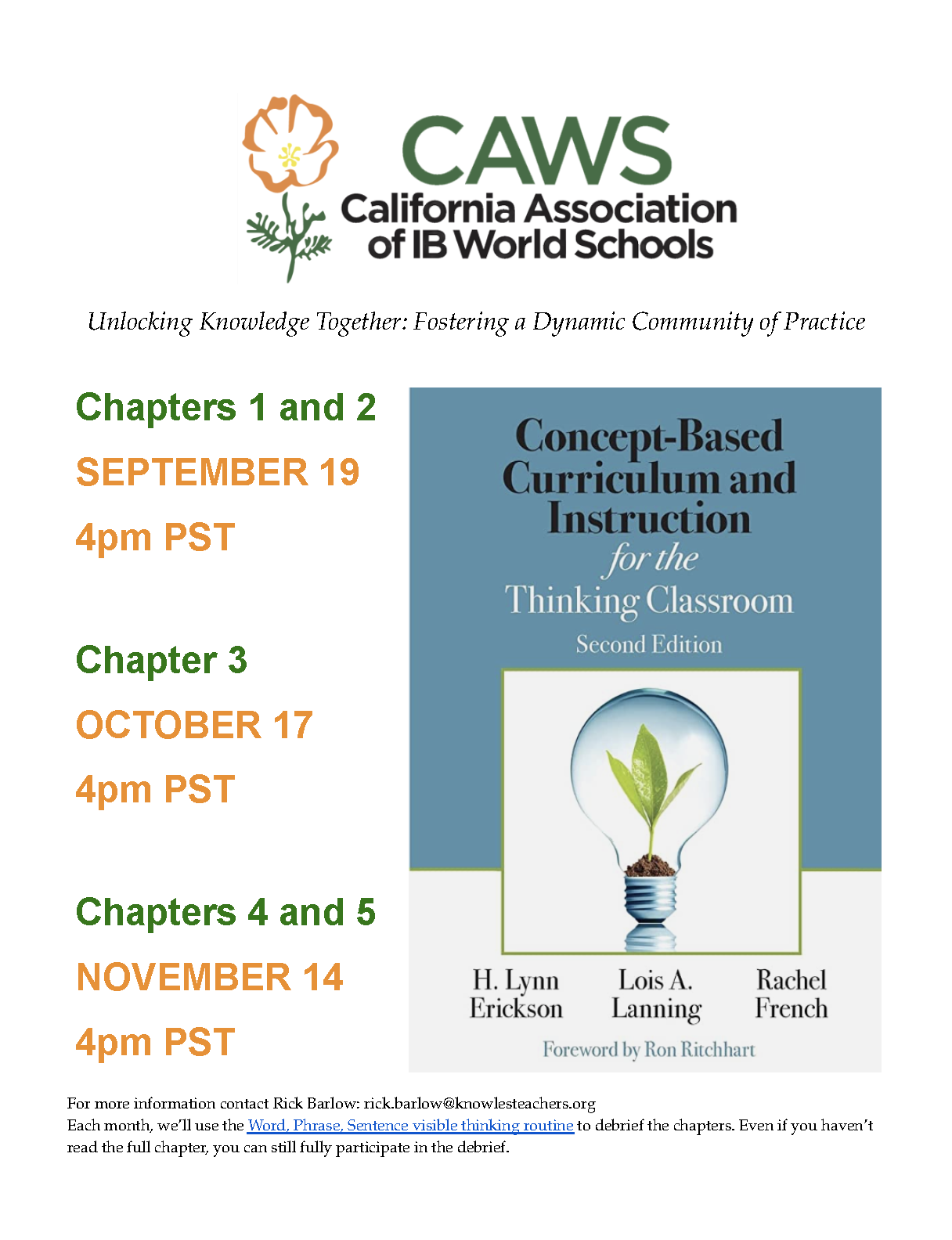 The California Association of IB World Schools