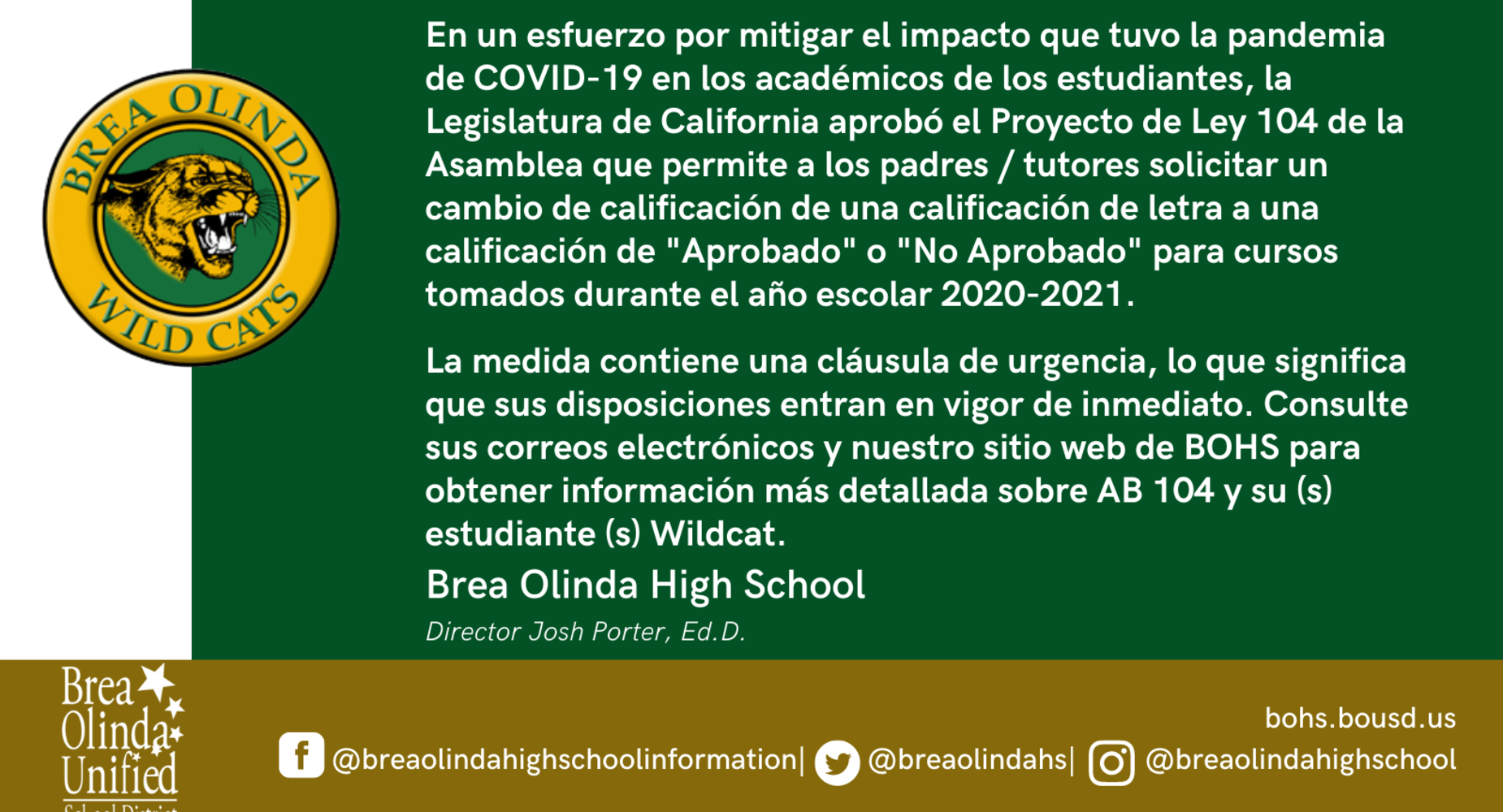 Brea Olinda High School