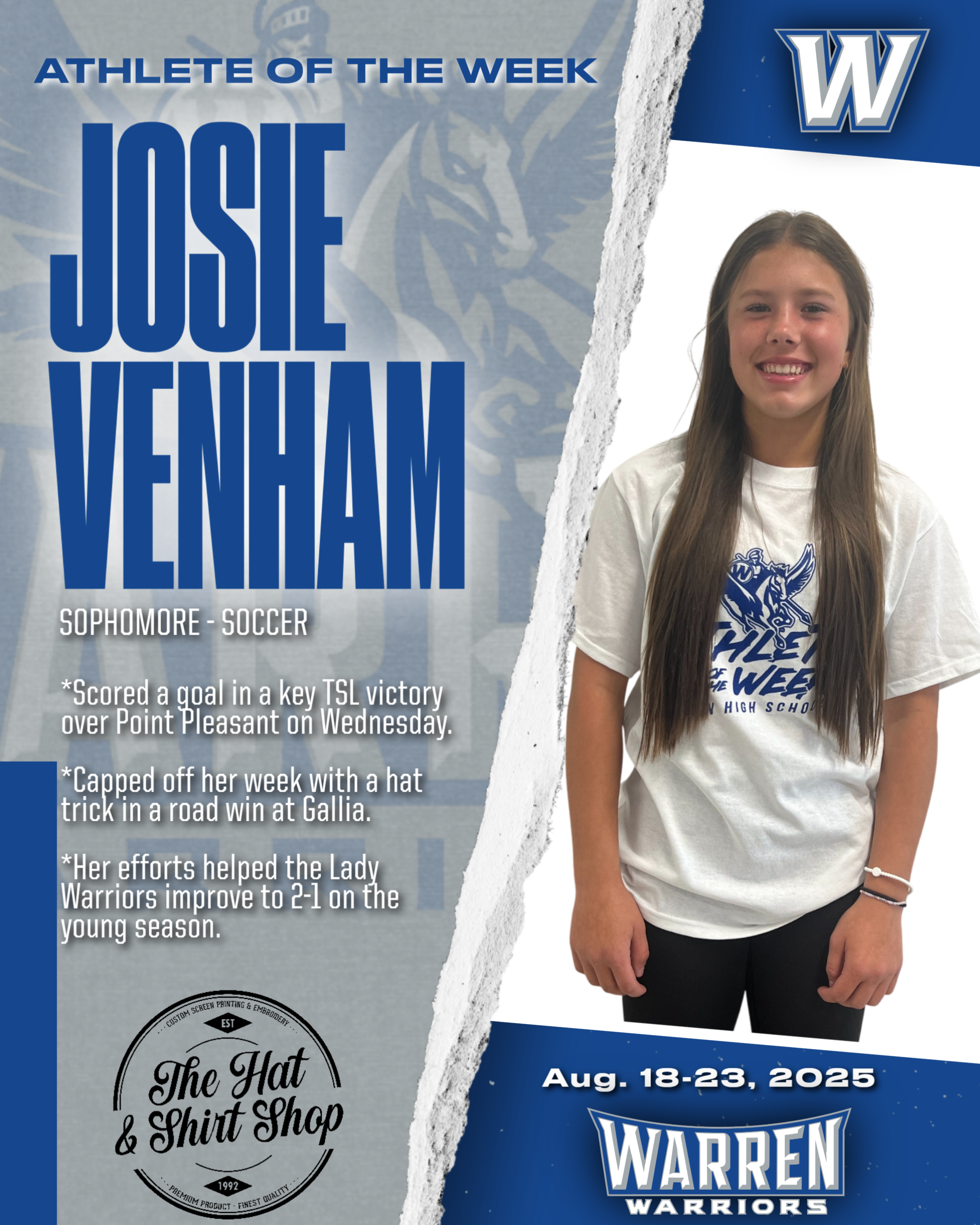 Athlete of the Week – Athletic Honors – Warren Local High School Athletics
