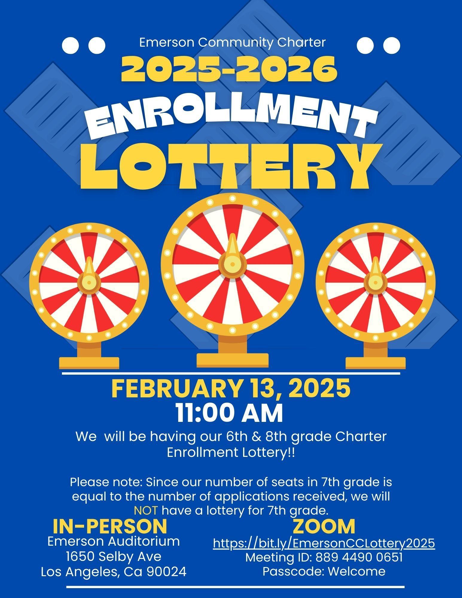 2025-2026 Charter Lottery Results (8th Grade) – Admissions – Emerson ...