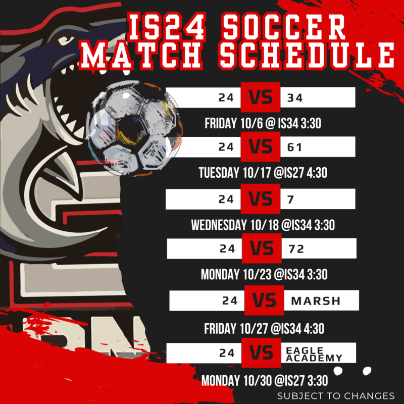 Barnes Soccer Schedule | Myra S. Barnes Intermediate School 24