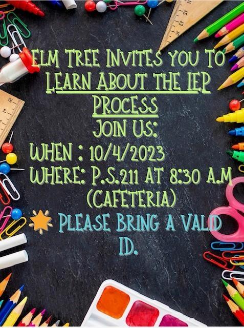 October 4th, 2023 - P.S. 211 Learn About the IEP Process Parent ...