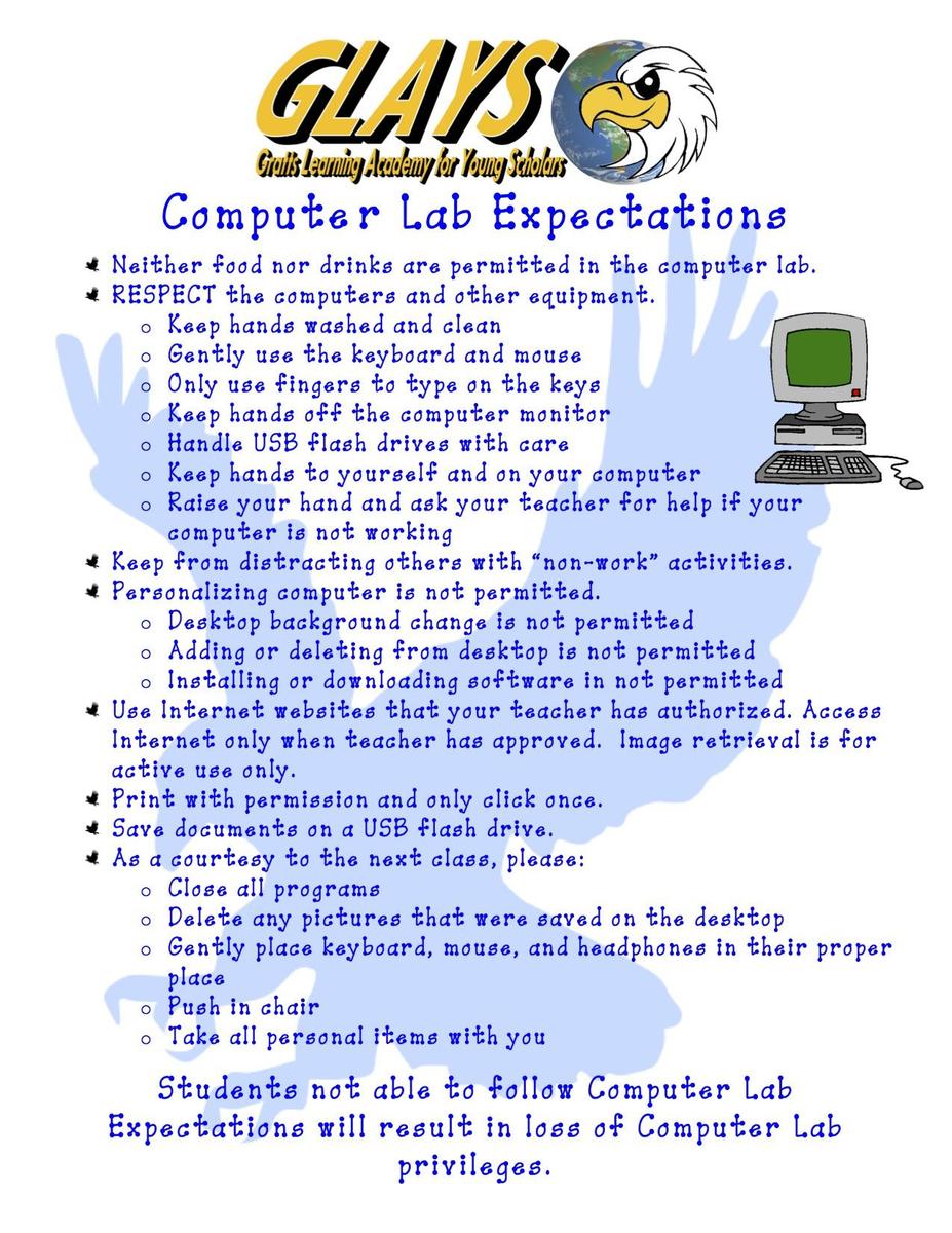 Computer Lab – Departments – Gratts Learning Academy for Young Scholars ...
